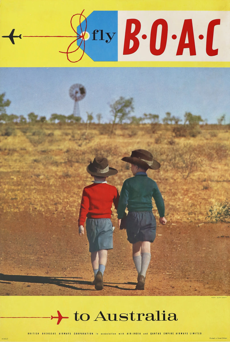 BOAC Australia Poster – Travel on Paper