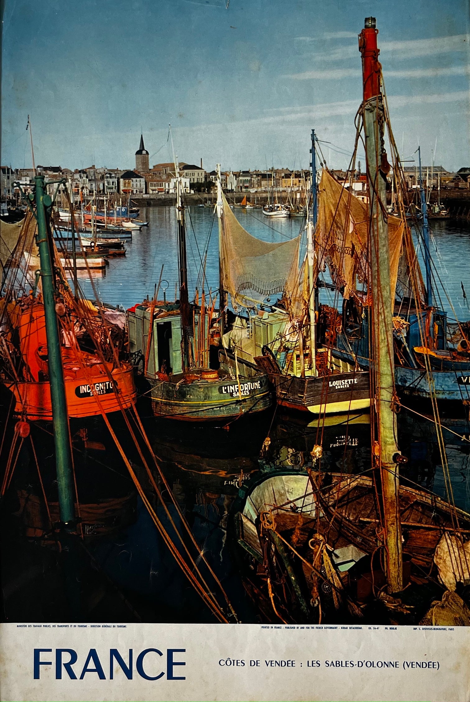 Travel Poster for Les Sables - d'Olonne in the French Vendeé – Travel ...