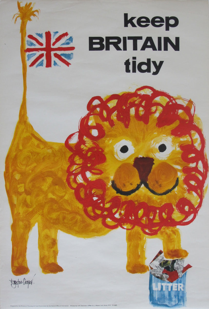 Keep Britain Tidy Poster by Royston Cooper – Travel on Paper