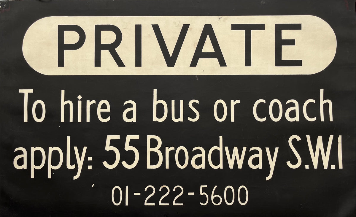 Original Vintage 12 Bus Destination Blind – Travel on Paper