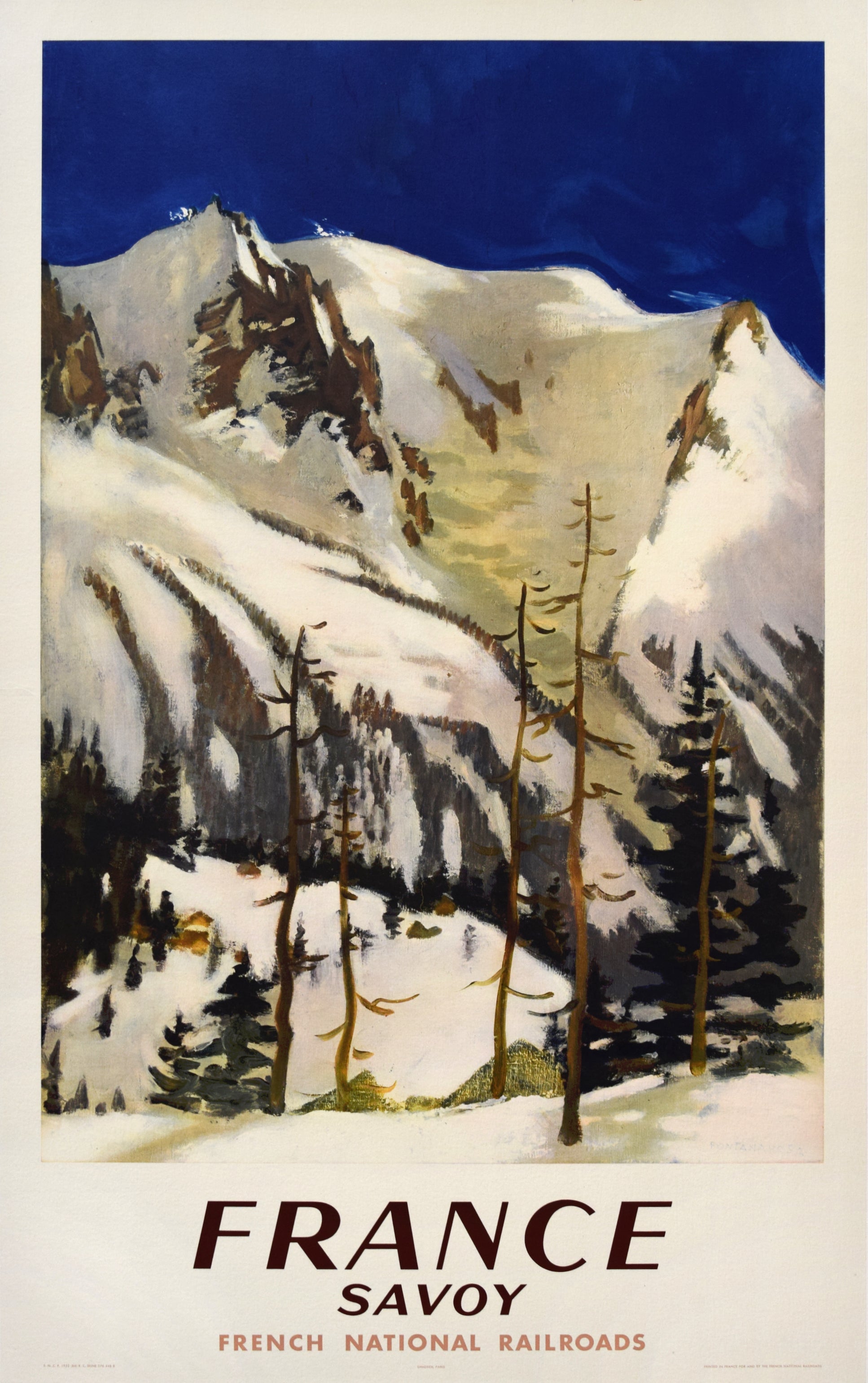 SNCF Savoy Poster by Lucien Fontanarosa – Travel on Paper