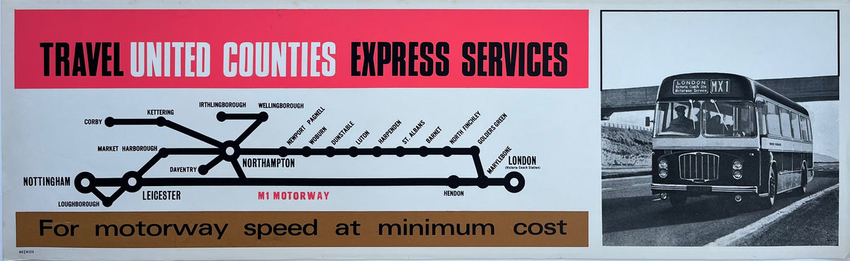 Motorway Bus Services Poster – Travel on Paper